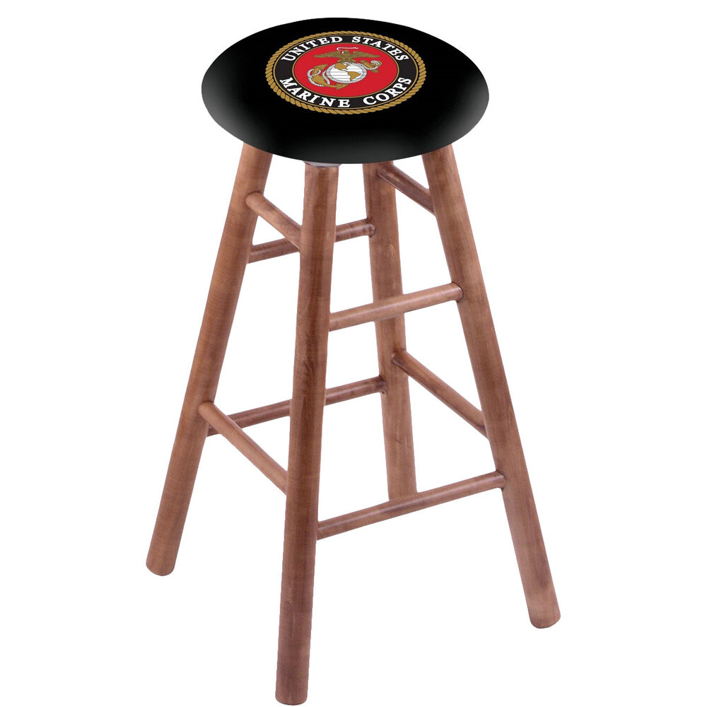 Holland Bar Stool RC30MSMedMarine United States Marine Corps Wood Bar ...