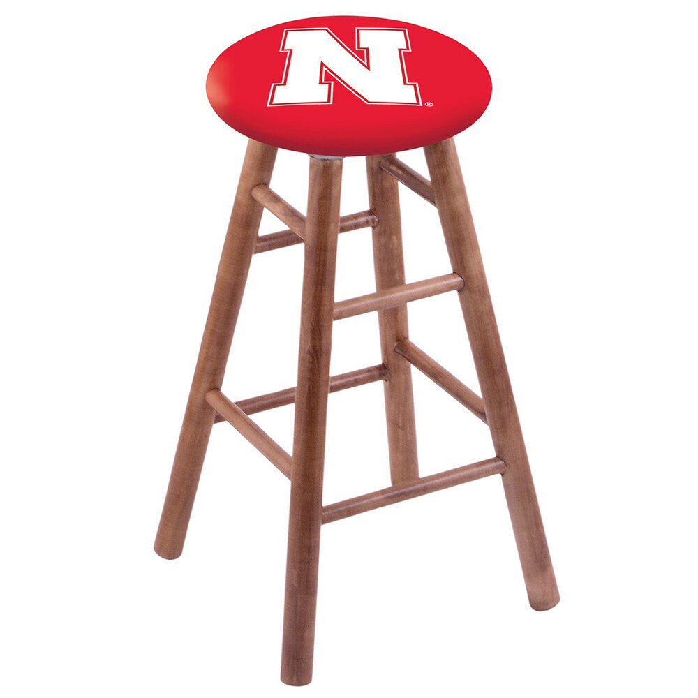 Holland Bar Stool RC30MSMedNebrUn University of Nebraska Wood Bar Stool ...