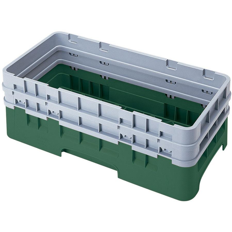 Cambro HBR578119 Sherwood Green Camrack Half Size Open Base Rack with 2 ...