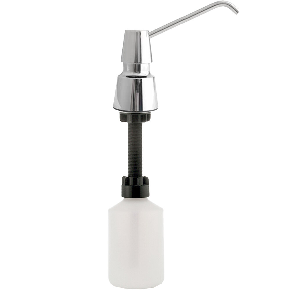 Bobrick B-82316 Chrome Counter Mount Push Button Foaming Soap Dispenser
