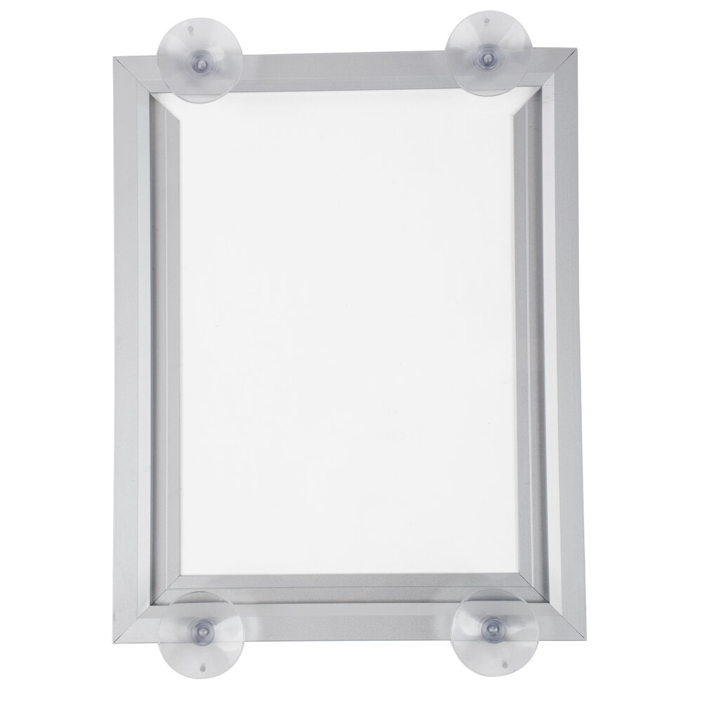Aarco OTW118 8 1/2" x 11" Aluminum Window Mount Slide Frame
