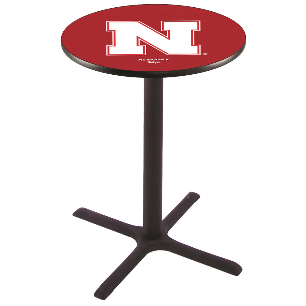 Holland Bar Stool 30" Round University of Nebraska Bar Height Pub Table