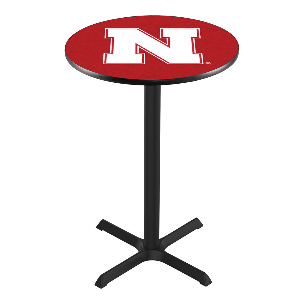 Holland Bar Stool 30" Round University of Nebraska Bar Height Pub Table