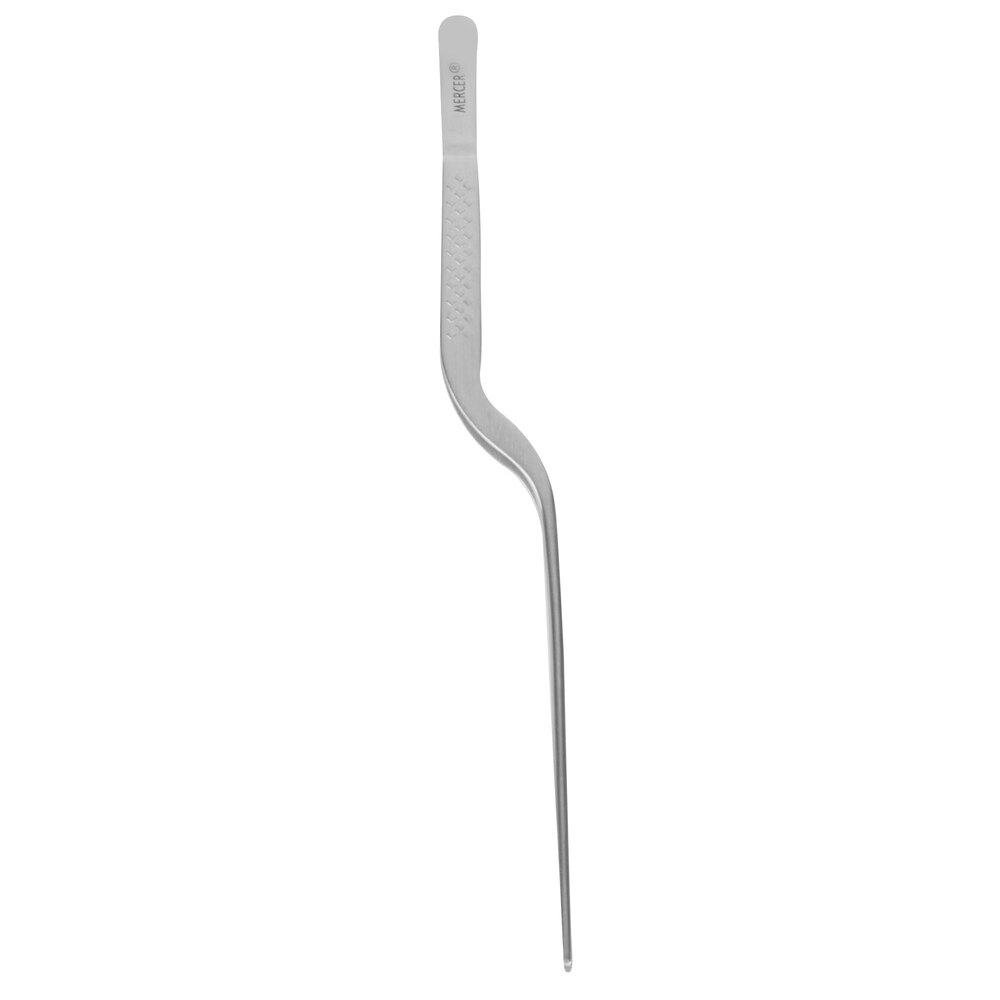 Mercer Culinary M35237 Precision Plus 7 7/8" Offset Plating Tongs
