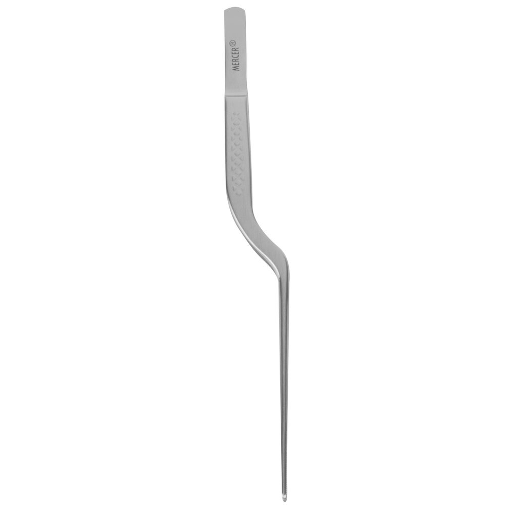 Mercer Culinary M35236 Precision Plus 6 1/2" Offset Plating Tongs