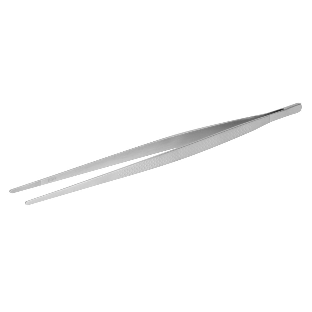 Mercer Culinary M35232 Precision Plus 11 3/4" Straight Plating Tongs
