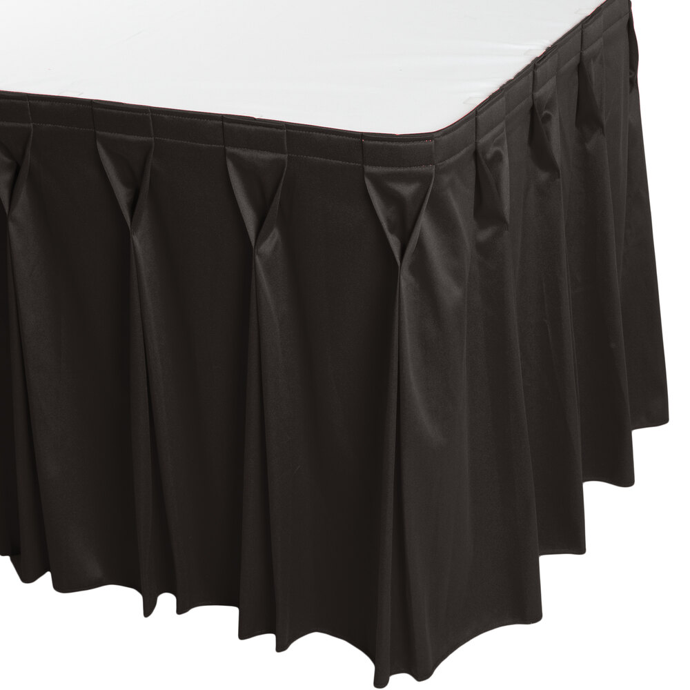 Snap Drape 5412CE29W3-512 Wyndham 13' x 29" Charcoal Bow Tie Pleat ...
