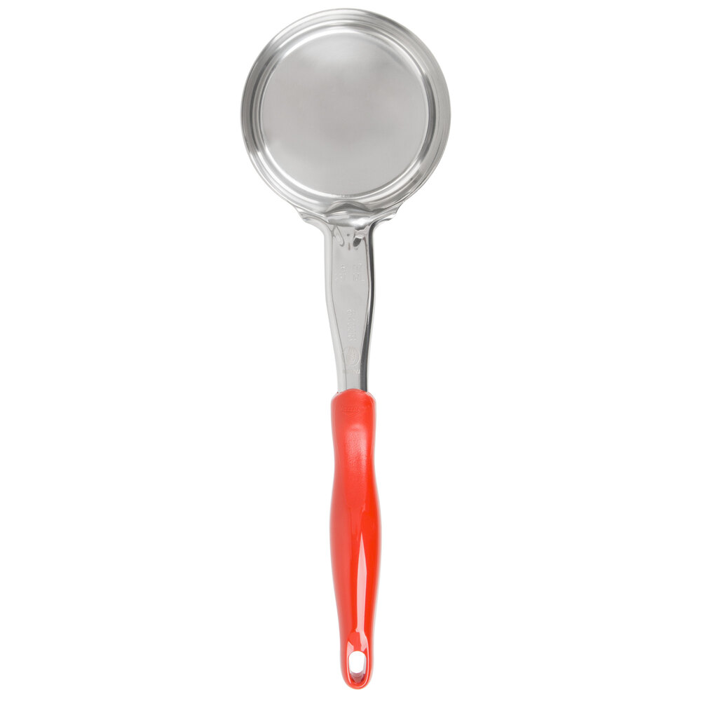 Vollrath 6433865 Jacob's Pride 8 oz. Orange Solid Round Spoodle ...