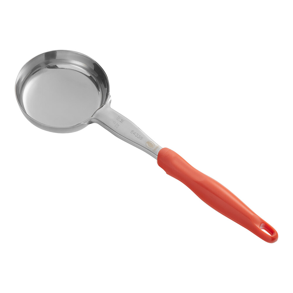 Vollrath 6433865 Jacob's Pride® 8 oz. Orange Solid Round Spoodle ...