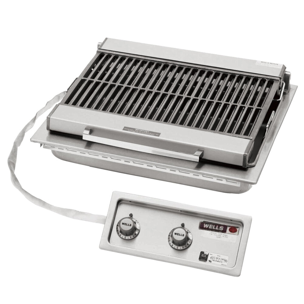Wells 5H-B406-208 24" Built-In Electric Charbroiler with Two Control ...
