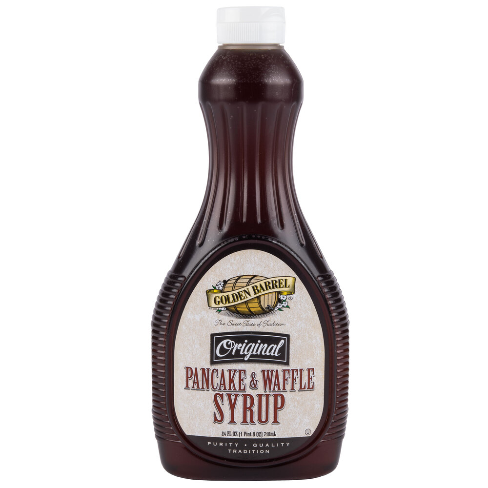Golden Barrel Pancake and Waffle Syrup 24 fl. oz. Bottle