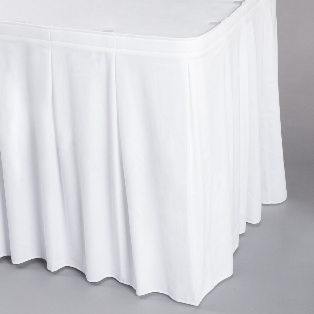 Snap Drape 5412GC29C2-010 Wyndham 21' 6" x 29" White Continuous Pleat ...