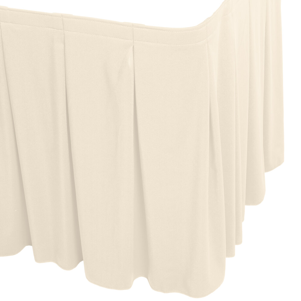 Snap Drape 5412GC29C2-756 Wyndham 21' 6" x 29" Bone Continuous Pleat ...