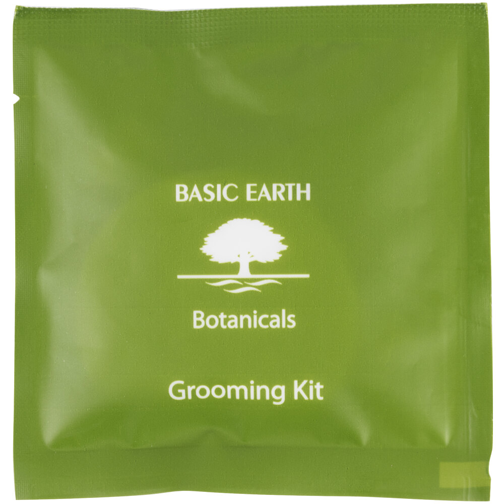 Basic Earth Botanicals Hotel and Motel Grooming Kit - 1,000/Case