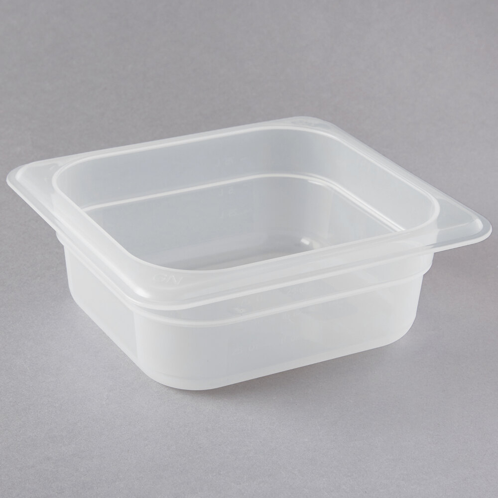 Cambro 62PP190 1/6 Size Translucent Polypropylene Food Pan - 2 1/2" Deep