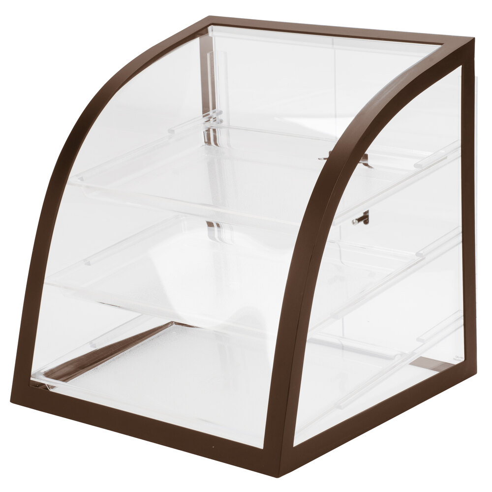 Cal-Mil P255-48 Iron Euro Style Brown Display Case - 16" x 16 1/2" x 16 ...