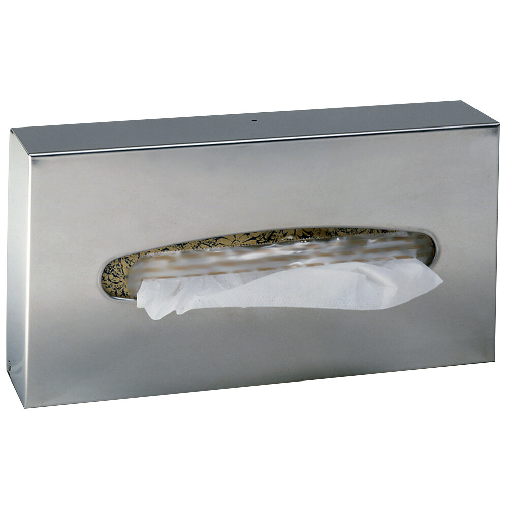 Bobrick B-8397 Surface-Mounted Tissue Dispenser with Satin Finish