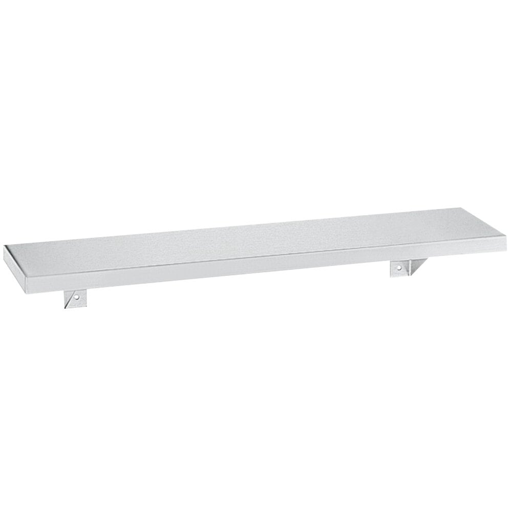 Bobrick B-296 x 18 Stainless Steel Shelf with Satin Finish - 18" x 6"