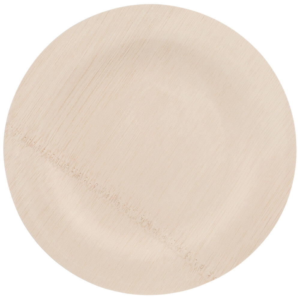 Bambu® 060900 Veneerware® 7" Disposable Bamboo Plate - 25/Pack