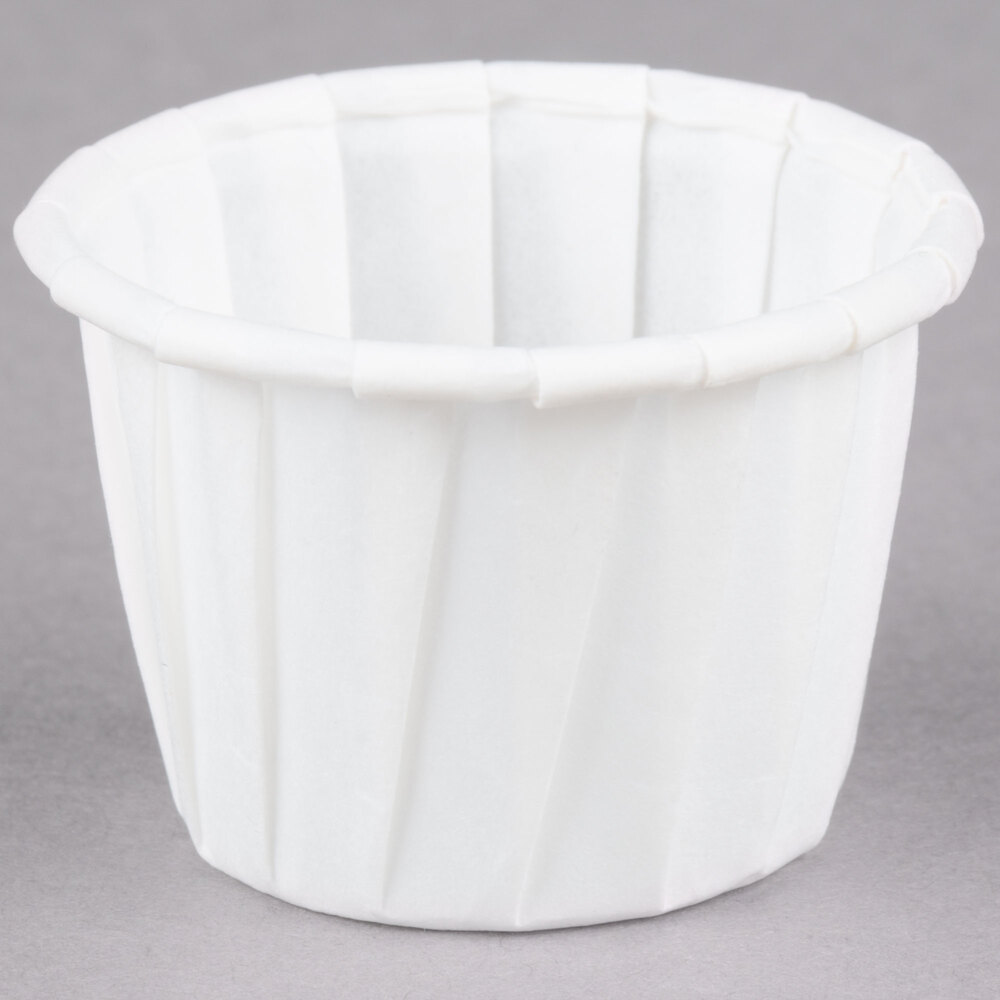 Solo SCC075 0.75 oz. White Paper Souffle / Portion Cup - 5,000/Case