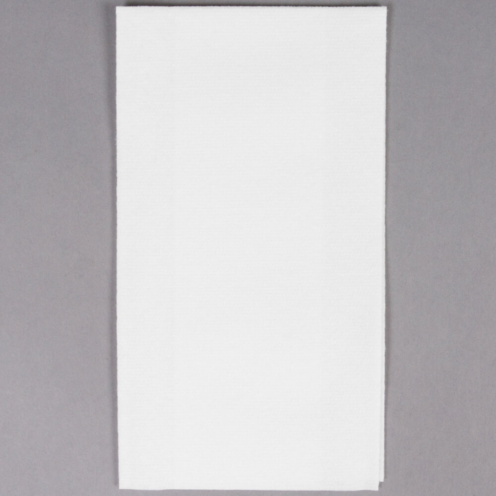 Hoffmaster 856460 Linen-Like Select 12" x 17" White 1/6 Fold Guest ...