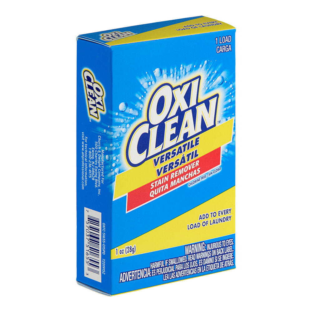 OxiClean 1 oz. Versatile Powder Stain Remover Box for Coin Vending ...
