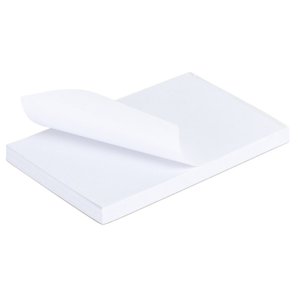 Choice 1 Part White Scratch Pad - 100 Pads / Case