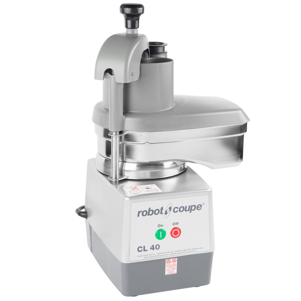Robot Coupe CL40 Continuous Feed Food Processor with 2 Discs - 1 hp