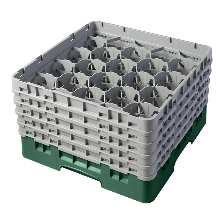 Cambro 20S958119 Camrack Customizable 10 1/8" Green 20 Compartment ...