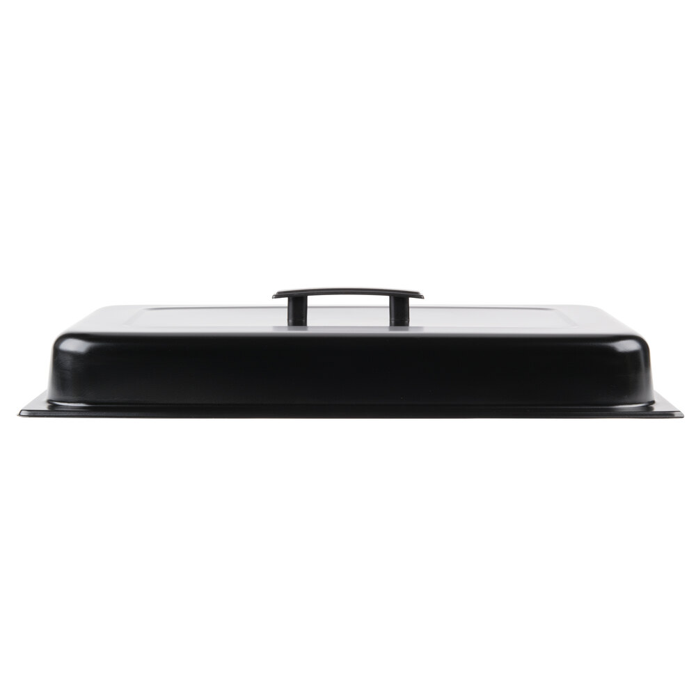 Sterno 70225 Chalkboard Chafer Lid with Black Glossy Finish