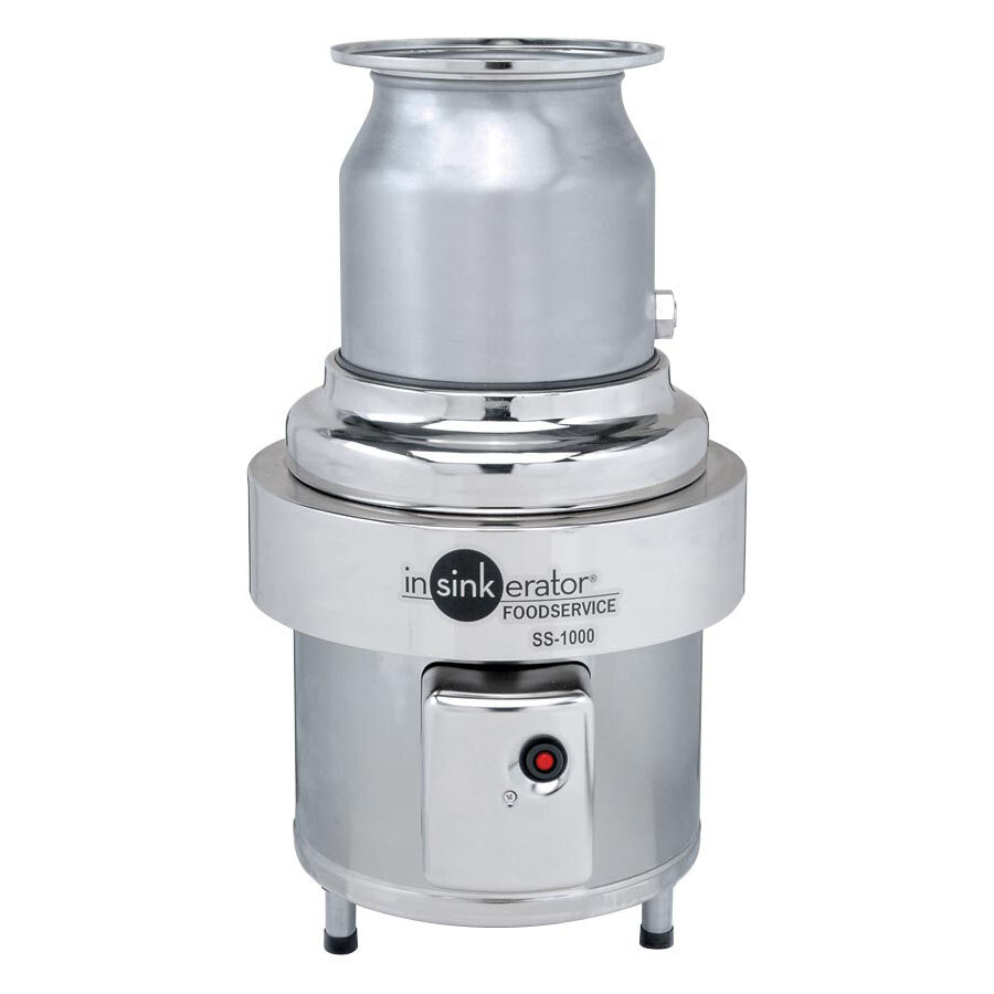 InSinkErator SS-1000-12 Short Body Commercial Garbage Disposer- 10 hp ...
