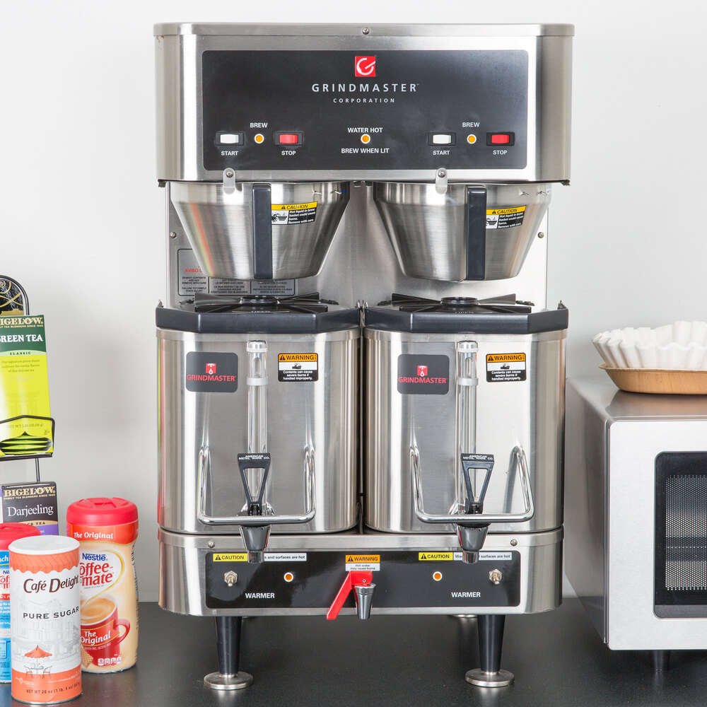 120/208V Grindmaster P400E 1.5 Gallon Twin Shuttle Coffee Brewer