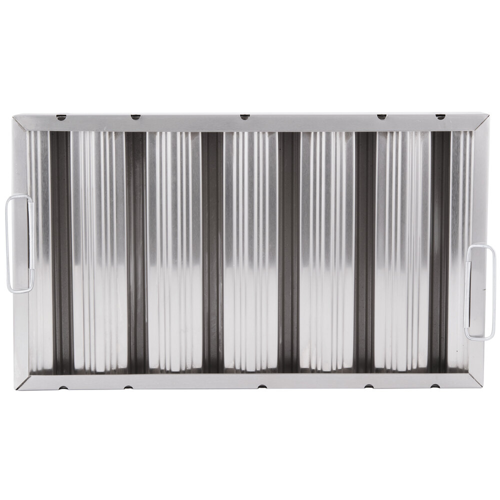 AllPoints 263902 12"(H) x 20"(W) x 2"(T) Stainless Steel Hood Filter ...