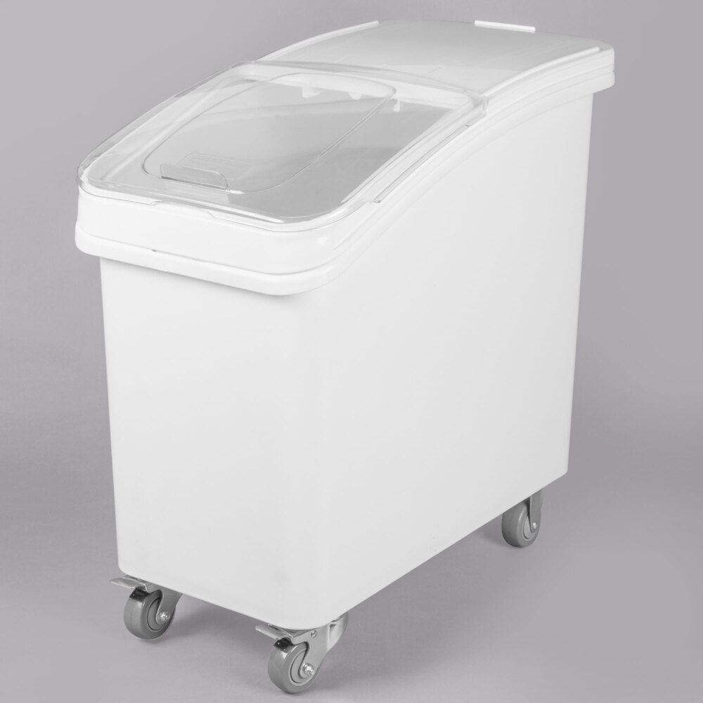 Mobile Ingredient Bin with Lid & Scoop - 27 Gallon