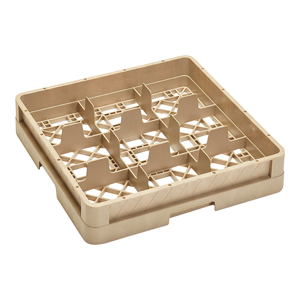 Vollrath CR10 Traex® 9 Compartment Beige Full-Size Closed Wall 3 1/4 ...