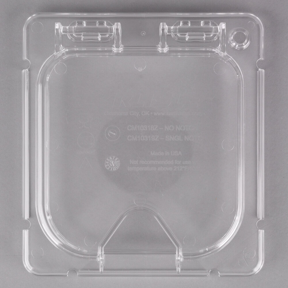 Carlisle CM10319Z07 Coldmaster EZ Access 1/6 Size Clear Polycarbonate ...