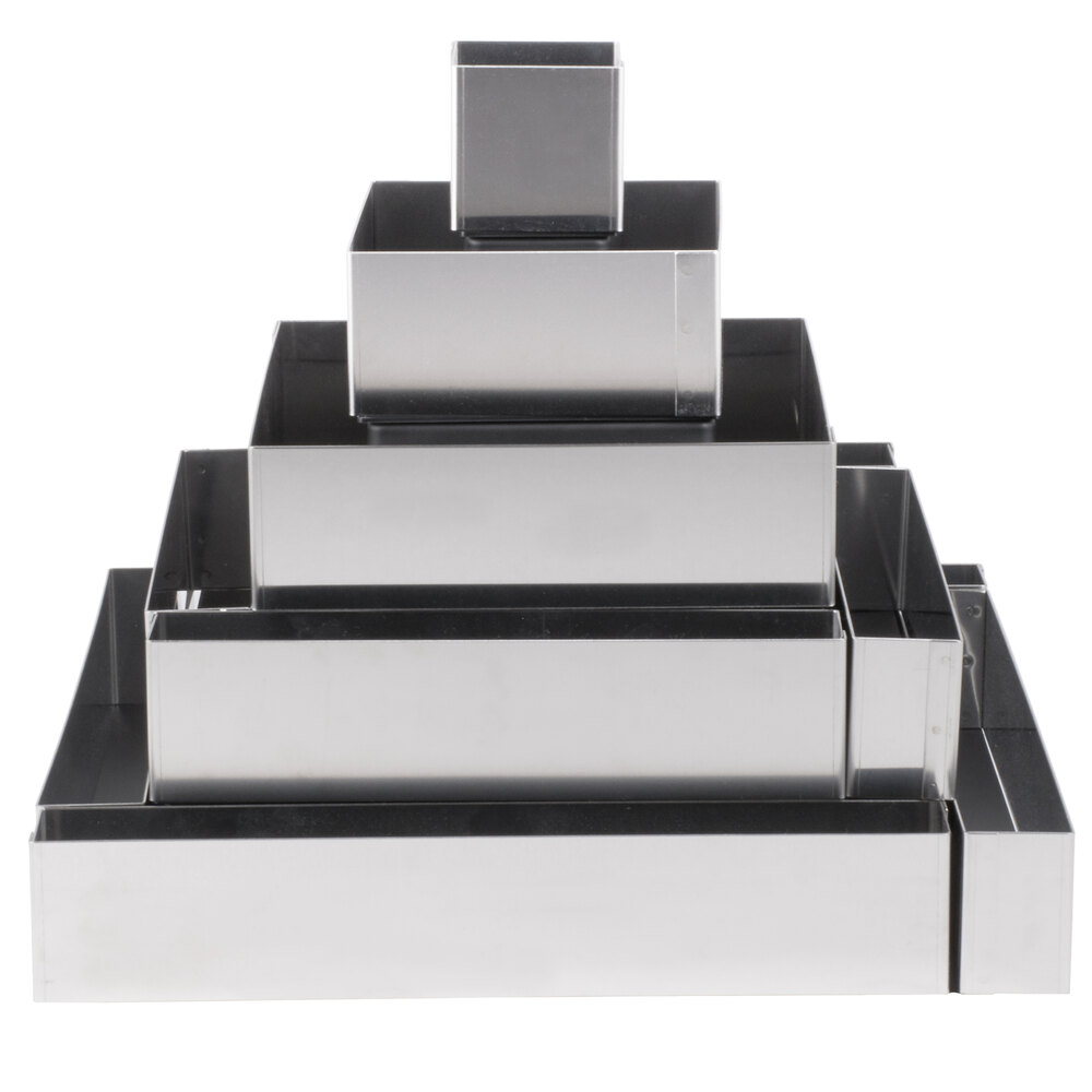 Matfer Bourgeat 681902 Complete French Style Square Wedding Cake Frame