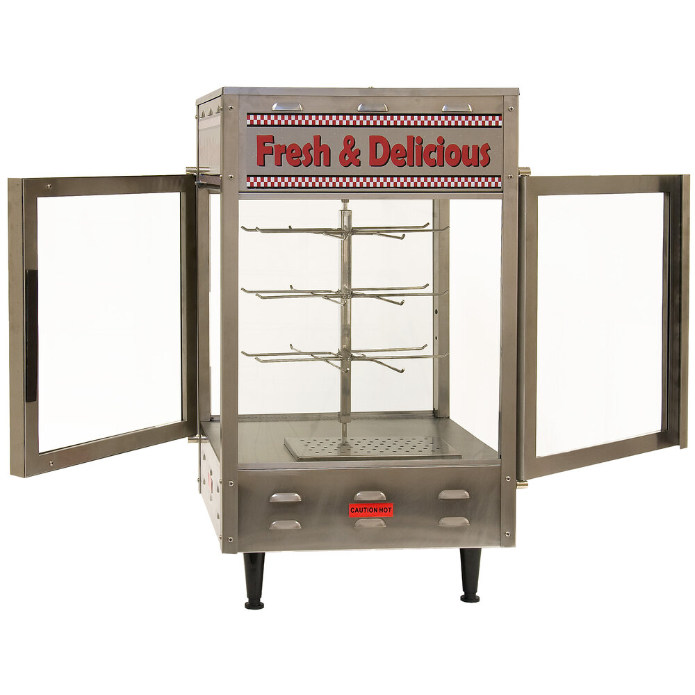 Benchmark USA 51012 Humidified Rotating Pizza / Pretzel Display Warmer ...