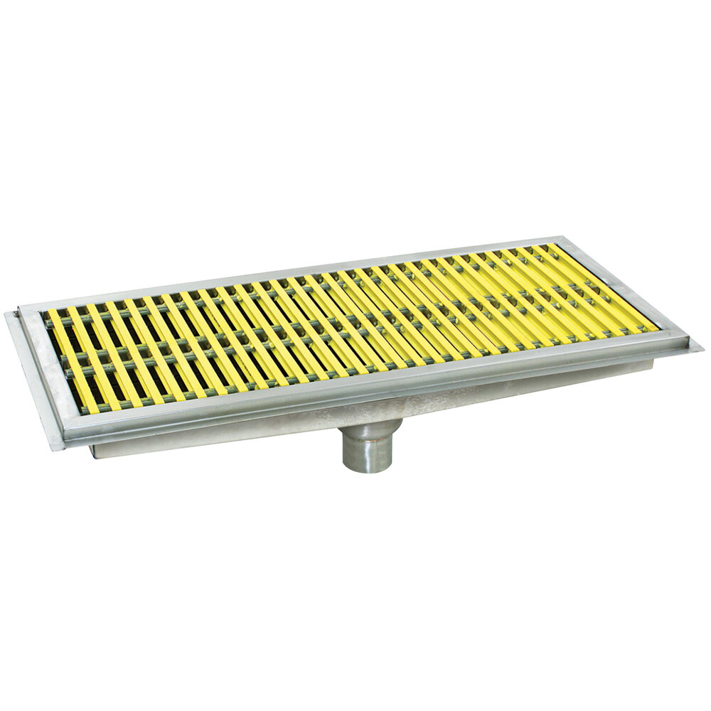 Eagle Group FT-2436-FG 24" x 36" Floor Trough with Yellow Fiberglass ...