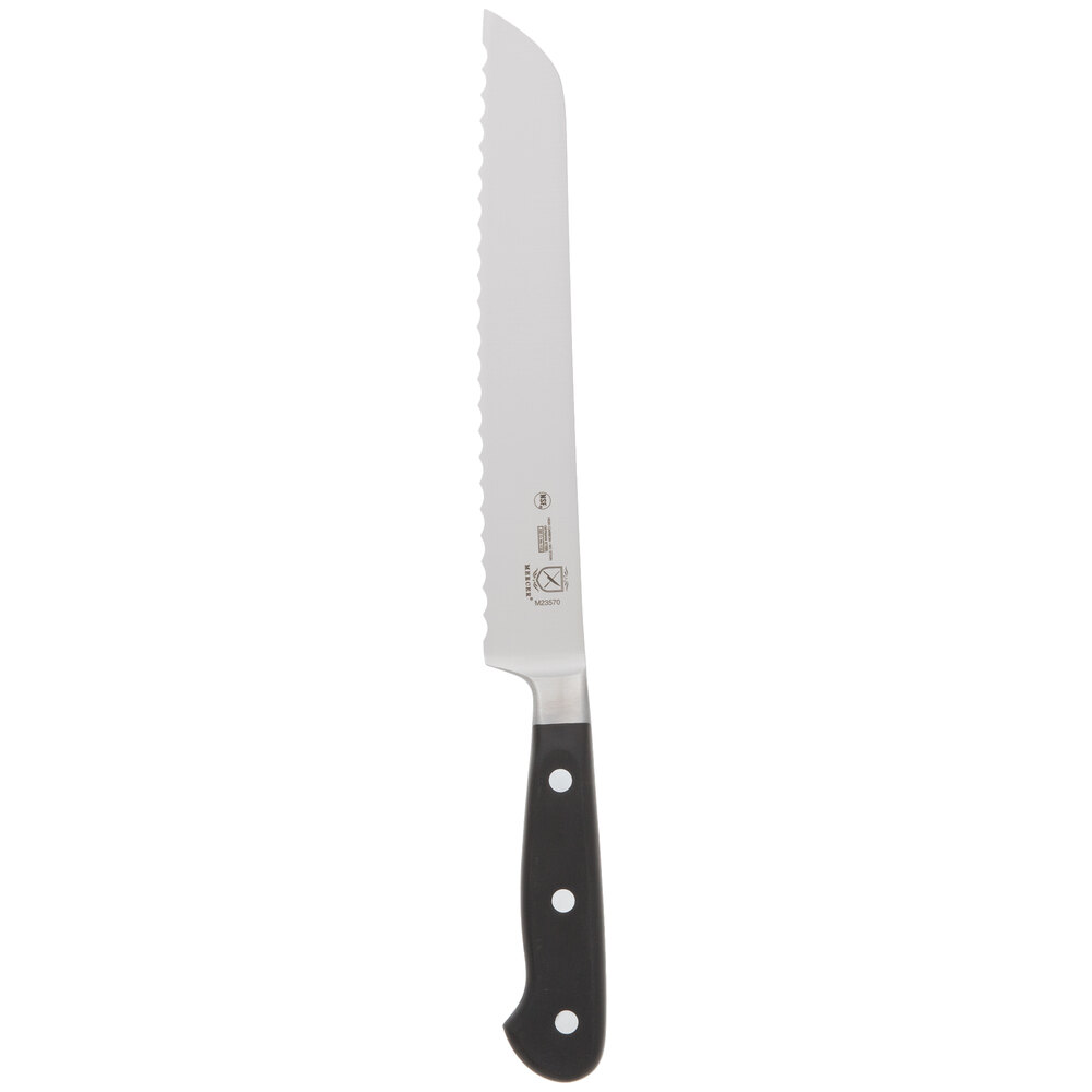 Mercer Culinary M23570 Renaissance® 8" Forged Riveted Bread Knife with ...