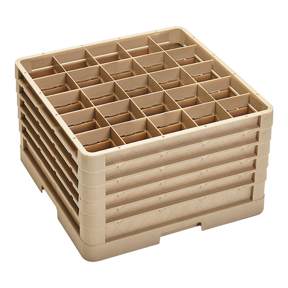 Vollrath CR6BBBBB Traex® 25 Compartment Beige Full-Size Closed Wall 11 ...