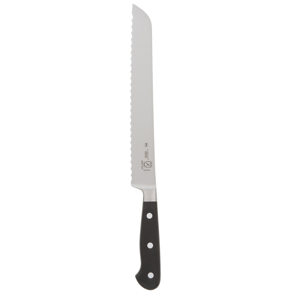 Mercer Culinary M23650 Renaissance® 9" Forged Riveted Bread Knife with ...