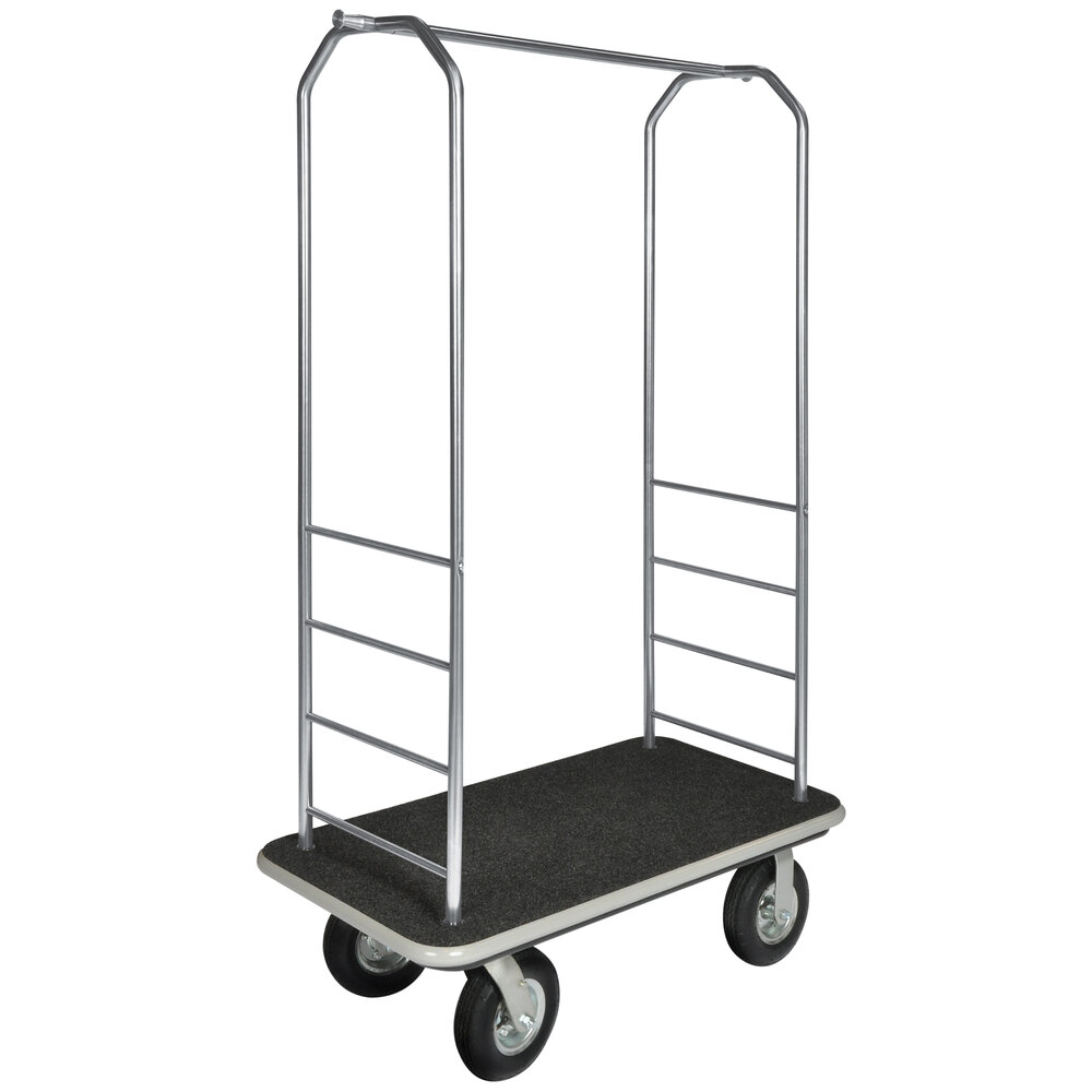 CSL 2099BK-080 43" x 23" x 72 1/2" Customizable Easy-Mover Brushed ...