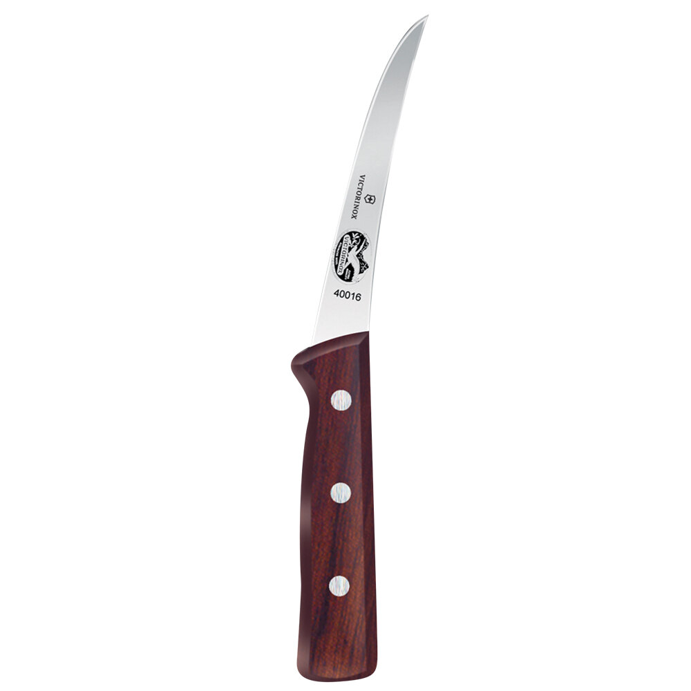 Victorinox 5.6606.12 5" Narrow Semi-Stiff Curved Boning Knife with Wood ...