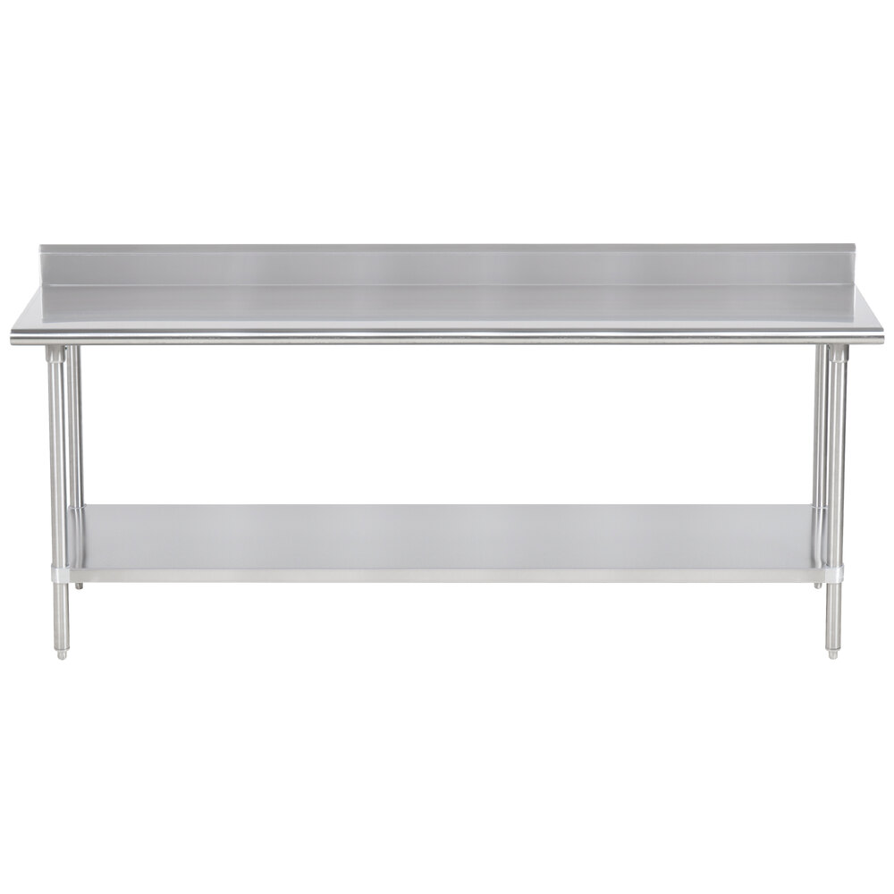 Advance Tabco KSS-367 36" x 84" 14 Gauge Work Table with Stainless ...