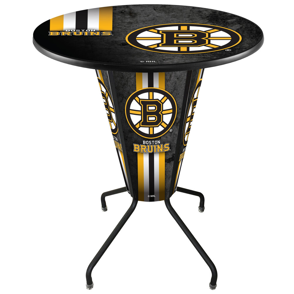 Holland Bar Stool L218B42BosBru36RBosBru-D2 Boston Bruins 36" Round Bar ...