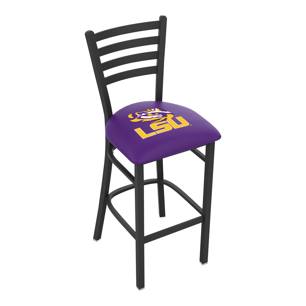 Holland Bar Stool L00430LaStUn Black Steel Louisiana State University ...