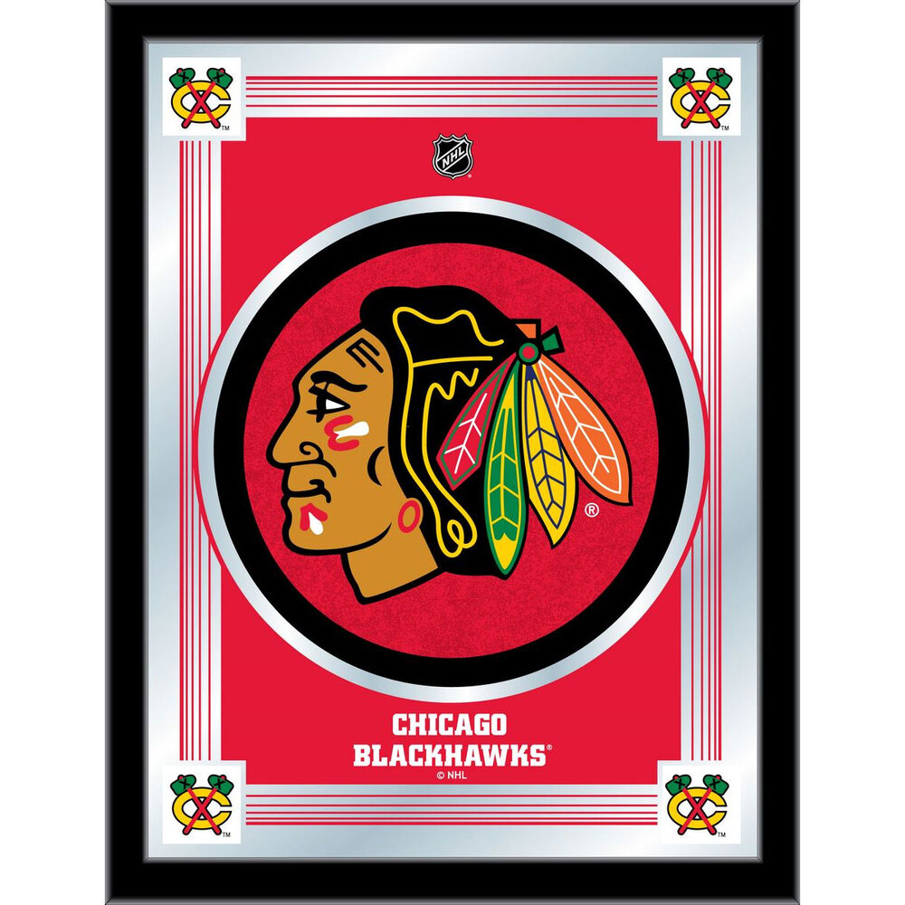 Holland Bar Stool MLogoChiHwk 17" x 22" Chicago Blackhawks Decorative ...