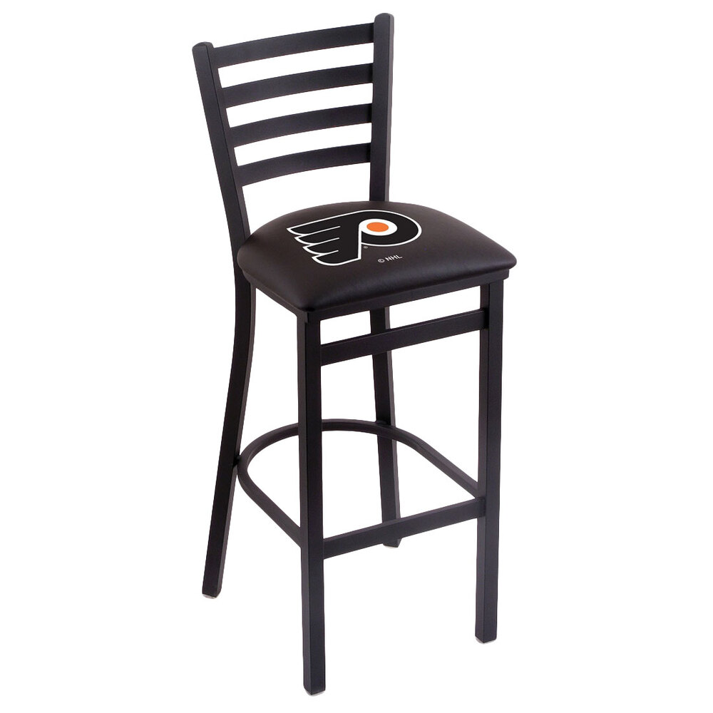 Holland Bar Stool L00430PhiFly-B Black Steel Philadelphia Flyers Bar ...