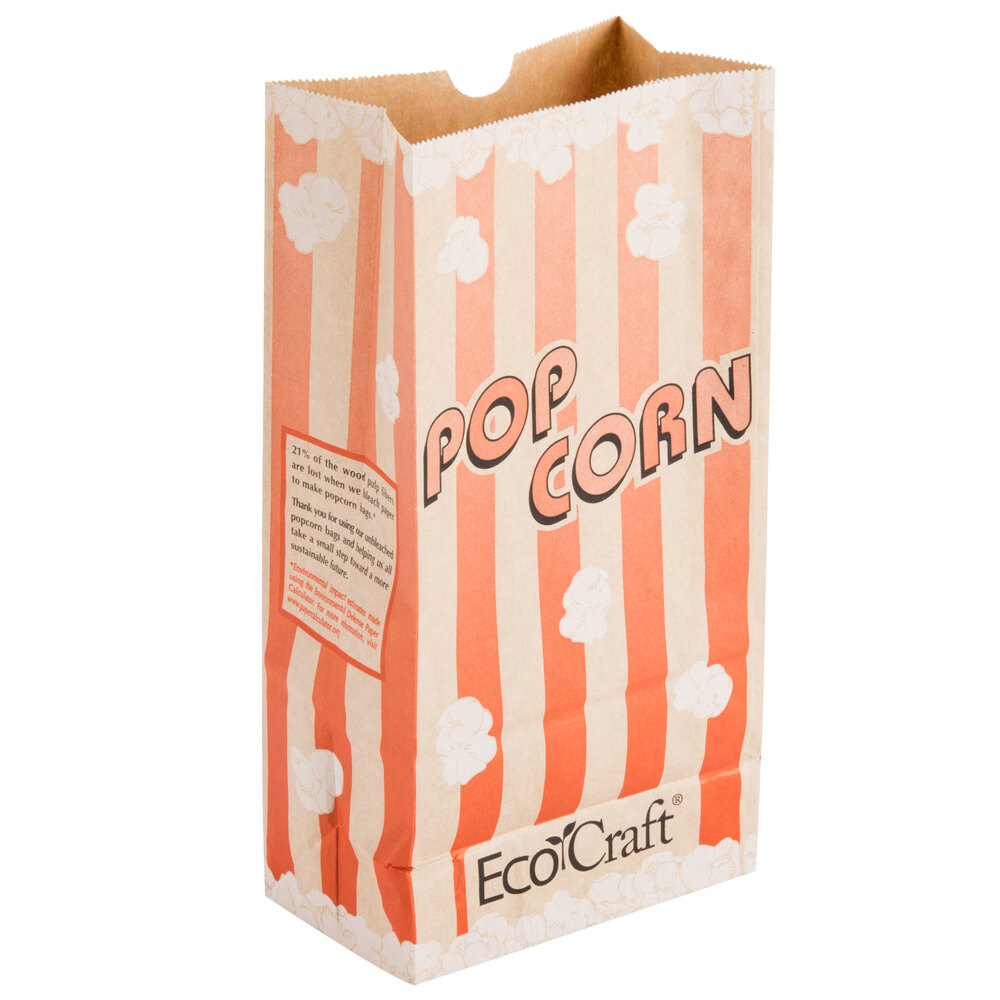 Bagcraft Packaging 300611 4 1/4" x 2 1/2" x 8 1/4" 46 oz. EcoCraft ...